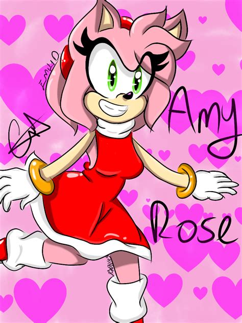 Amy Rose Fan Art By Kukurylovely124 On Deviantart