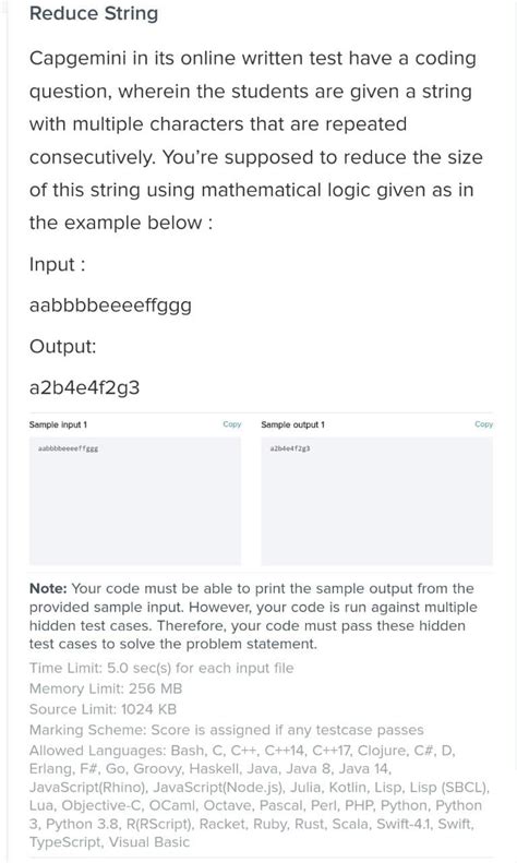 Answered Reduce String Capgemini In Its Online Bartleby