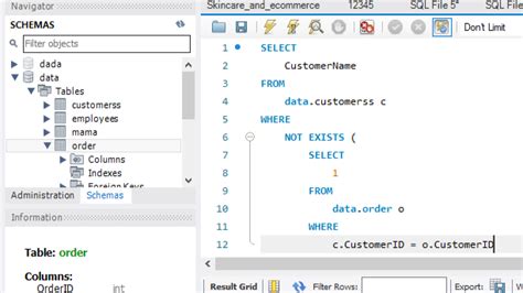 Using Exists And Not Exists Filtering Based On Conditions In Another Table