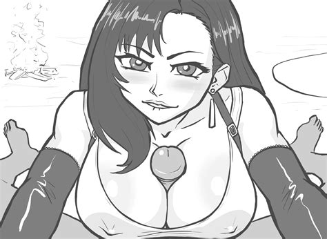 Rule 34 1boy 1girls Big Breasts Biting Lip Boobjob Breasts Campfire