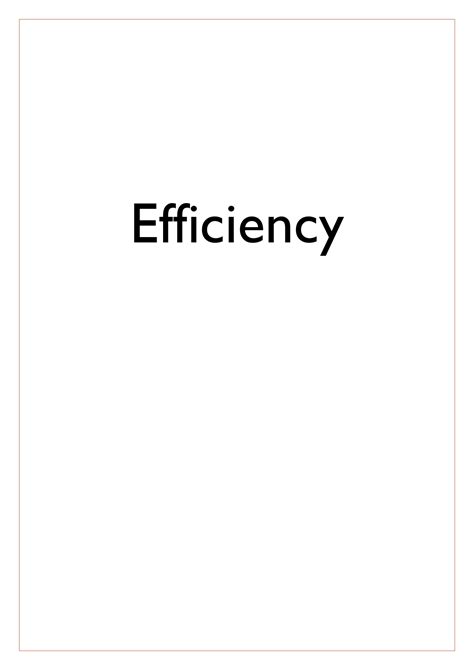 Efficiency Booklet GCSE AQA Teaching Resources