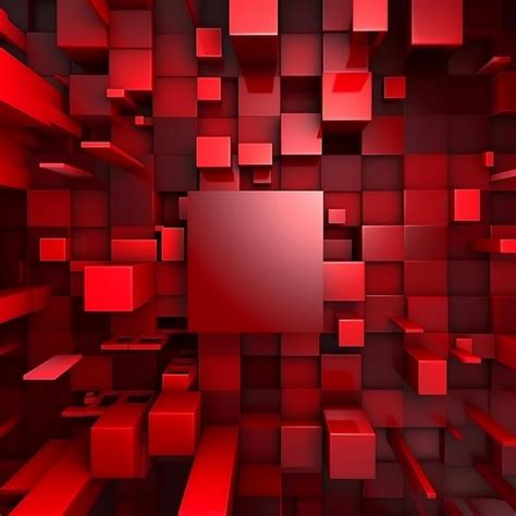 Premium Photo Red Box In A Red Background