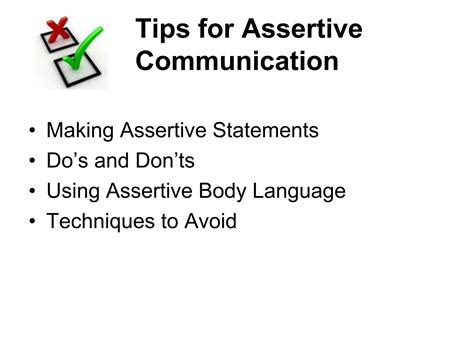 Assertiveness In Personal And Professional Lifeppt