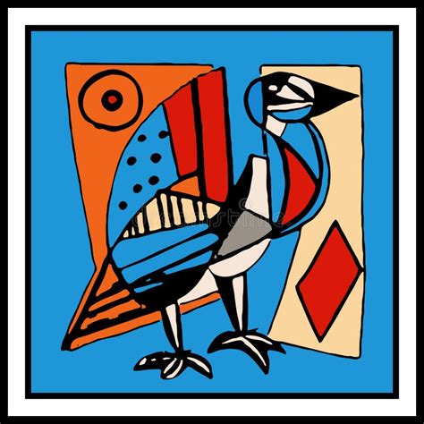 Abstract Illustration Inspired By The Work Of Picasso For Print