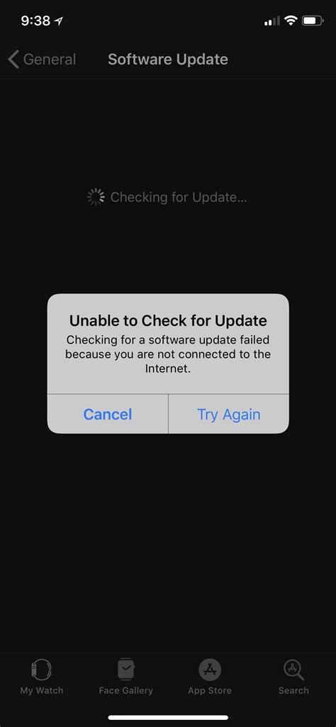 Bug Unable To Check For Update Anyone Else R Watchosbeta