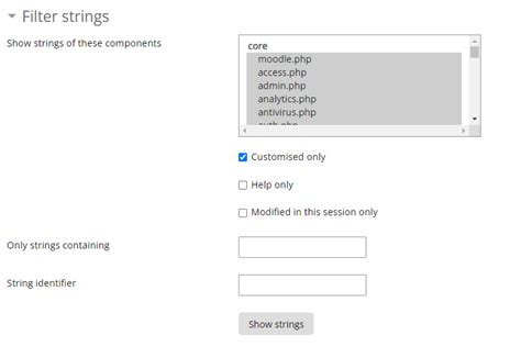 Determining Customized Language Strings