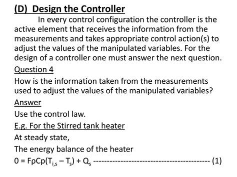 Presentation On Process Dynamics And Control Ppt
