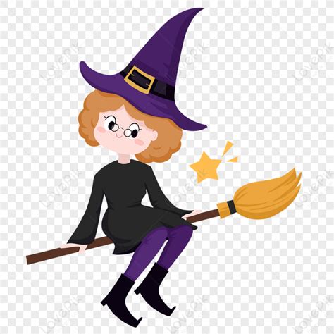 주현절 금발 일러스트 마녀 라 Befana빗자루모자 Png 일러스트 무료 다운로드 Lovepik