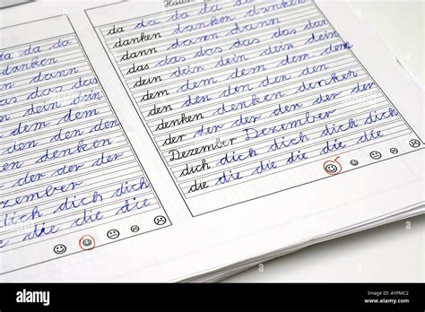 A Guide Sheet Shows The Way To Make Cursive Writings With Performance Levels Shown At The Bottom