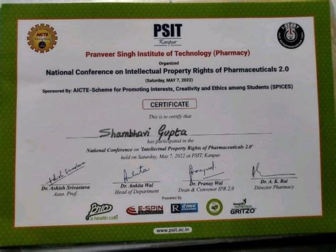 Shambhavi Gupta On Linkedin Seminar At Psit