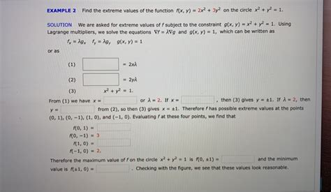 Solved Example 2 Find The Extreme Values Of The Function