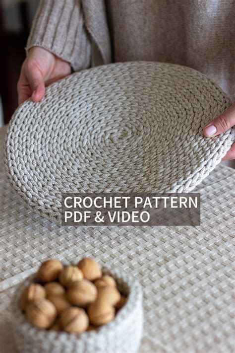 Crochet Round Placemat Pattern Artofit