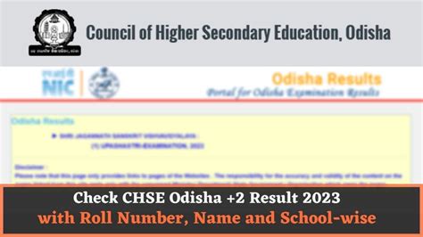 [link Active] Chse Odisha 12th Commerce Science Result 2023 Check Hse