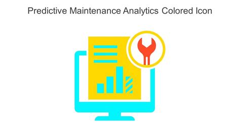 predictive maintenance analytics colored icon in powerpoint pptx png