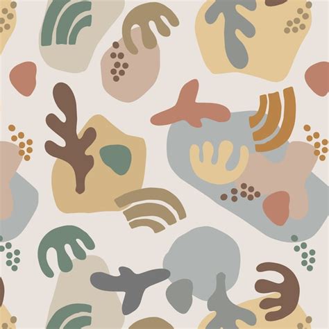 Free Vector Hand Drawn Soft Earth Tones Pattern