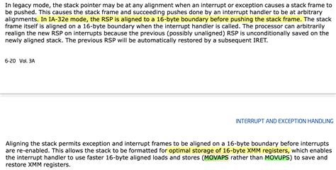 Stack Alignmnet In X86 64