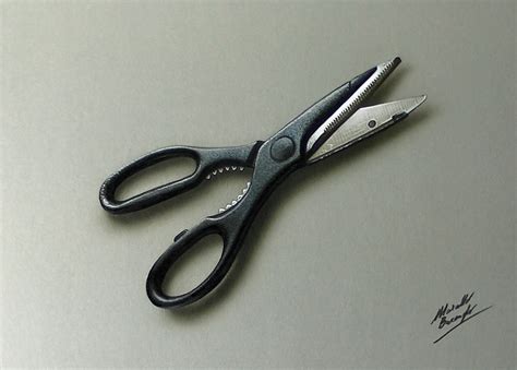 Drawing A Pair Of Scissors On Behance