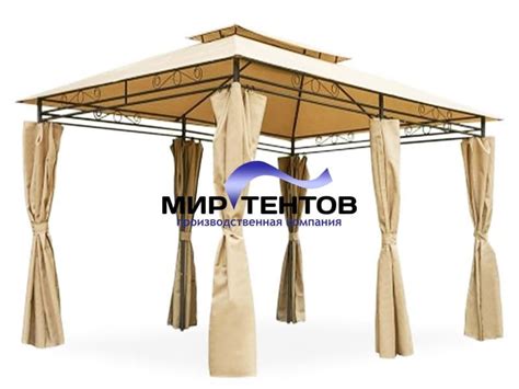 Тент для шатра 3,5x3,5м, купить по низкой цене в Москве, от магазина ...