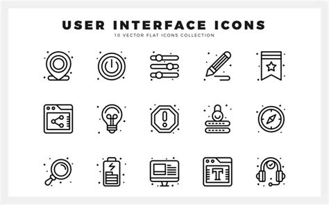 Premium Vector User Interface Lineal Icon Pack Vector Illustration