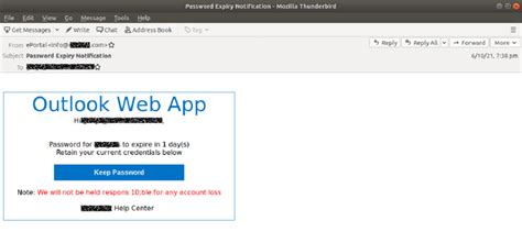 Cybercriminals Craft ‘password Expiry Notification Email To Scam Outlook Web App Users