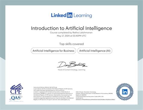 Rekha Lakshmanan On Linkedin Certificate Of Completion