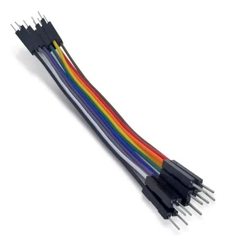 Cabo Wire Jumper 10cm 10 Fios Macho Macho Protoboard Arduino Mercadolivre
