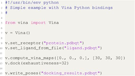 [pdf] Autodock Vina 1 2 0 New Docking Methods Expanded Force Field And Python Bindings