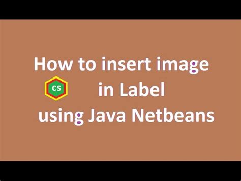 how to insert image using label in netbeans the coding bus