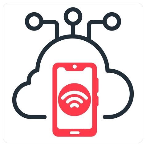 Iot Icon Concept In Red 59546520 Vector Art At Vecteezy