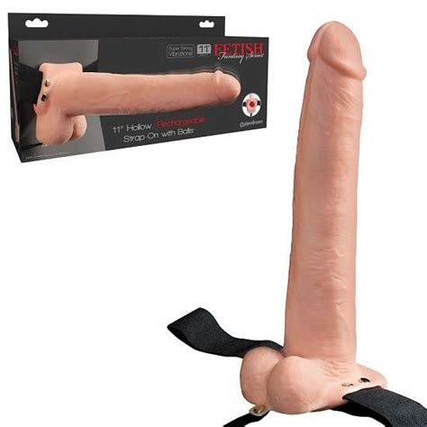 Fetish Fantasy Inch Hollow Rechargeable Strap On With Balls