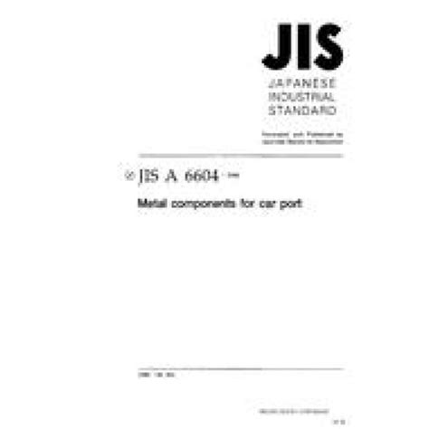 Jis A 66041996 Standard Pdf Standard Pdf Site