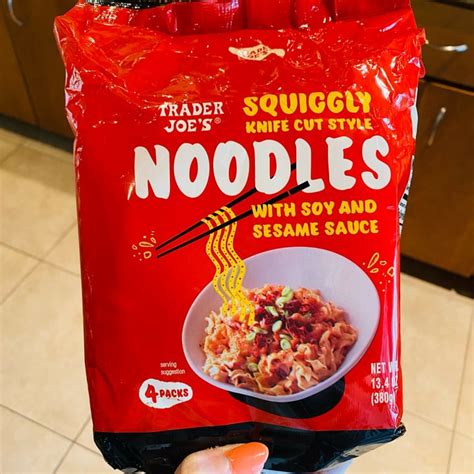Trader Joes Squiggly Knife Cut Style Noodles With Soy And Sesame Sauce Reviews Abillion