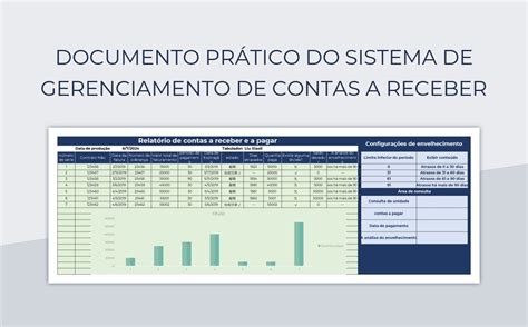 Modelos De Planilhas Sistema De Gerenciamento De Contas A Receber Para