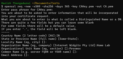 Create A Valid Self Signed Ssl Certificate