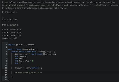 Solved Integer Incount Is Read From Input Representing The
