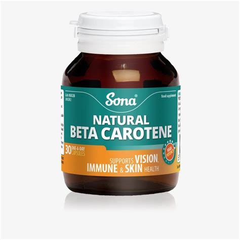 Beta Carotene Natural 60 Caps Vitamins And Supplements From Chemist Connect Uk