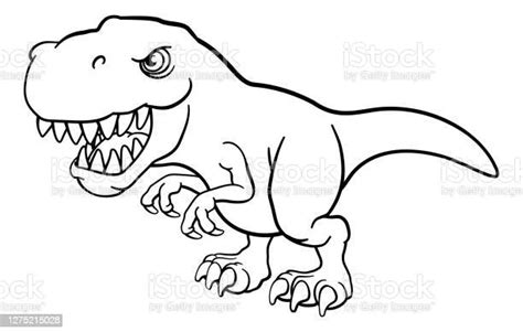 Tyrannosaurus T Rex ไดโนเสาร์ตัวการ์ตูน ภาพประกอบสต็อก ดาวน์โหลดรูปภาพตอนนี้ ไดโนเสาร์ ไทแ