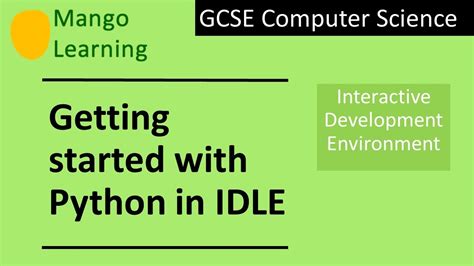 Introduction To Python IDLE YouTube