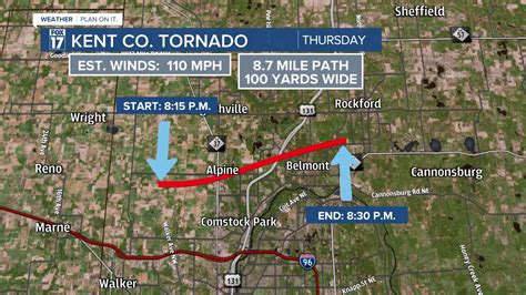 Nws Ef 1 Tornado With 110 Mph Winds Touched Down In Kent County