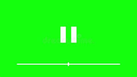 Play Button Pause Stop Music Video Media Player Animated Play Button Start Pause Stop And Time