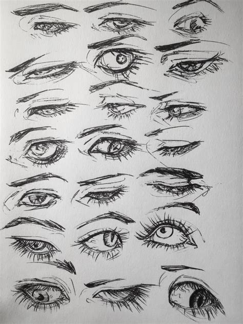 30 идеи для рисунков Глаза скетч