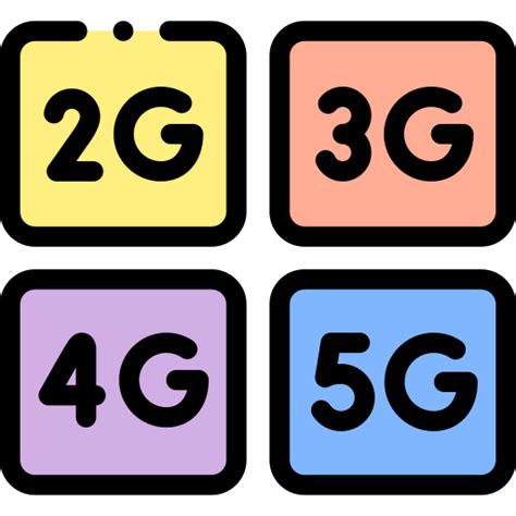 Mobile Data Detailed Rounded Lineal Color Icon