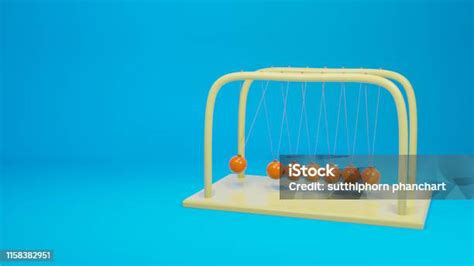 색상 전체 뉴턴 공 균형 공 디자인 장난감 핑크 블루 옐로우 바이올렛 배경 운동량 스윙 운동 격리 3d 렌더링 일러스트 레이션 시계추에 대한 스톡 사진 및 기타 이미지