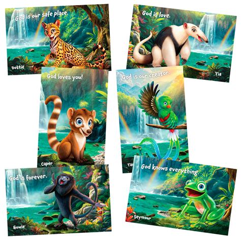 Bible Point Posters Set Of 6 22 X 34 Two Sided English Spanish