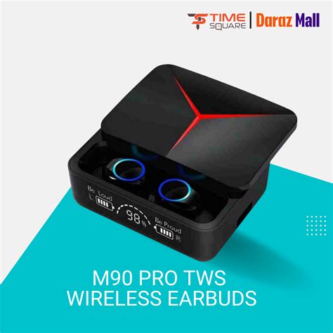 M90 Pro Earbuds Tws Earphone Touch Control Wireless Bluetooth 52
