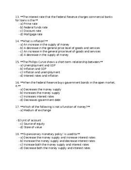 AP Macroeconomics Unit 4 MCQ Test Bank By HistoryMindsAP TPT