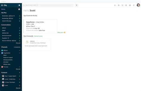 Product Tour Business Communication App Zoho Cliq