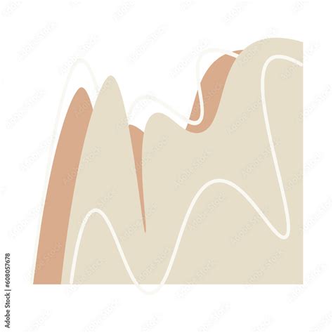 Aesthetic Wave Border Vector Illustration Corner Borders Border Frame Border Vector Flat