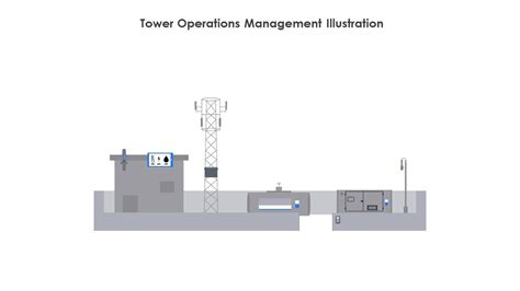 Tower Operations Management Illustration Ppt Template