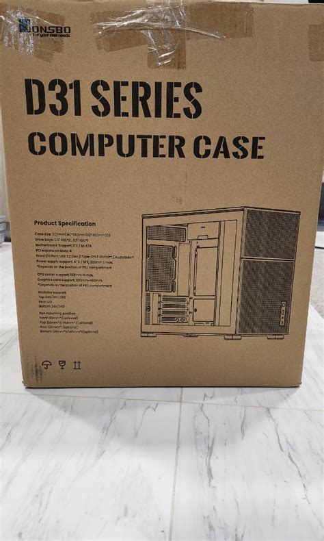 Jonsbo D31 Mesh Lcd Chasis Computers And Tech Desktops On Carousell